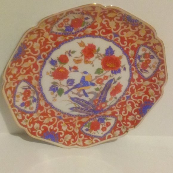 Vintage | Accents | Vintage Imari Japanese Porcelain Plate Wpeony ...